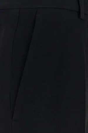 Balenciaga Viscose Palazzo Pants With Central Ironed Pleats - Black