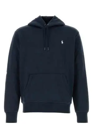 Polo Ralph Lauren Embroidered Logo Cotton Blend Hoodie - Blue