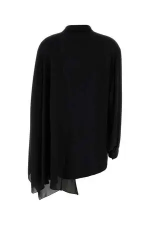 Balenciaga Asymmetric Georgette Blouse
