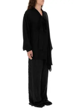 Balenciaga Asymmetric Georgette Blouse