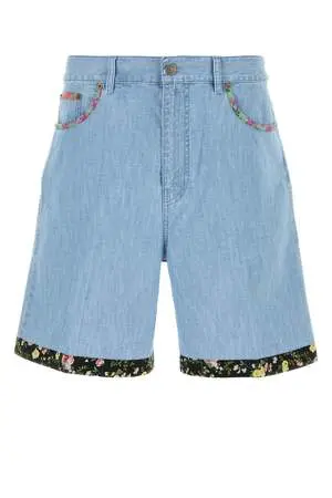 Valentino Garavani Denim Bermuda Shorts - Blue