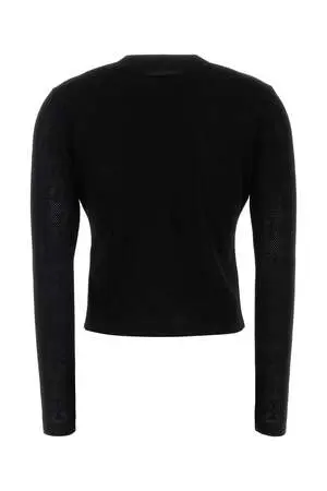 Tory Burch Viscose Blend Cardigan With Embroidered Logo