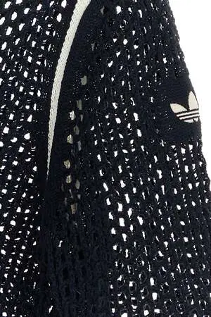 WALES BONNER X ADIDAS Navy Crochet T-shirt