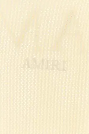 Amiri Cream Crochet Sweater