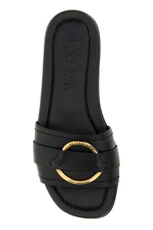 Moncler Leather Bell Slippers