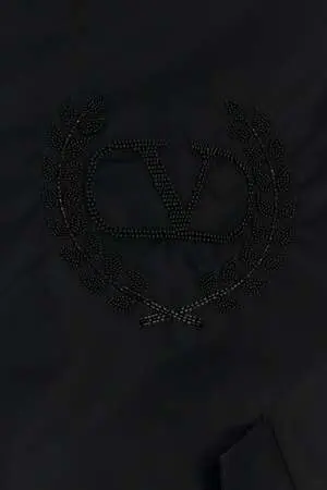 Valentino Garavani Nylon Bomber Jacket With Sequined Embroidery