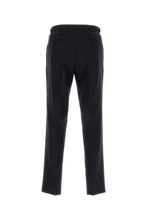 Brioni Wool Tailored Trousers With Adjustable Straps