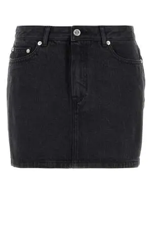 A.p.c. Denim Mini Skirt - Black