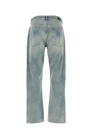 Amiri Stonewashed Denim Jeans With Repaired Rips
