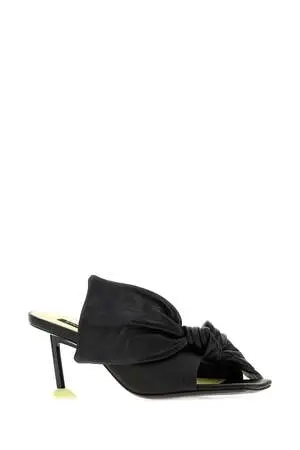 Givenchy Leather Boudoir Mules With Bow Detailing