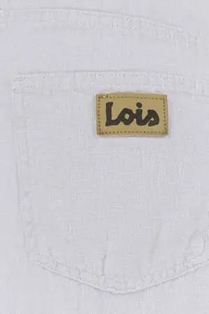 LOIS Lilac Linen Wide-leg Trousers