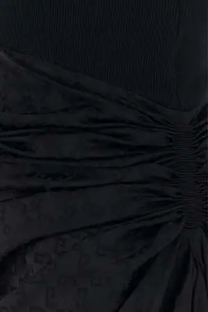 Givenchy Stretch Cotton Dress With Logo Embroidery And 4g Metal Detail