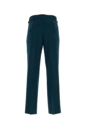 VIVIENNE WESTWOOD Petrol Wool Sang Trousers - Blue
