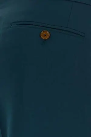 VIVIENNE WESTWOOD Petrol Wool Sang Trousers - Blue