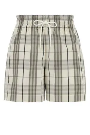 Burberry Embroidered Poplin Shorts - White