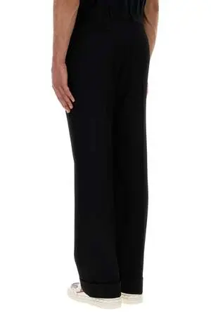 Valentino Garavani Wool Trousers With Central Ironed Pleats