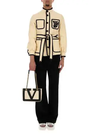 Valentino Garavani Wool Trousers With Central Ironed Pleats