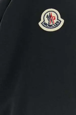 Moncler Cotton Sweatshirt Dress With Tech Fabric Insert