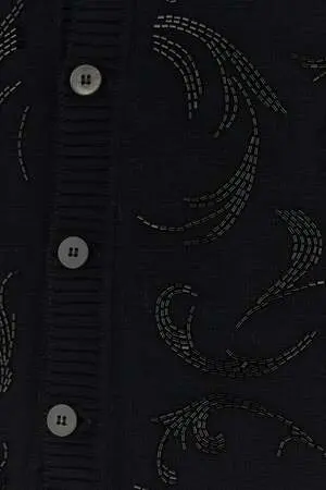 ERNEST W.BAKER Wool Cardigan With Bead Embellishments