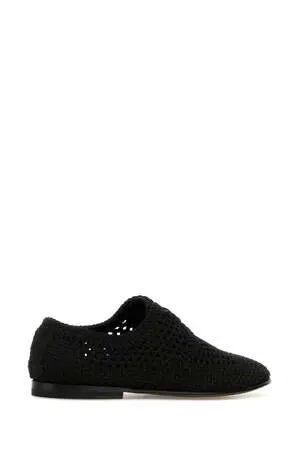 Dolce & Gabbana Crochet Derby Lace-up Shoes - Black