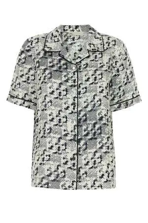 Tory Burch Printed Silk Shirt - White
