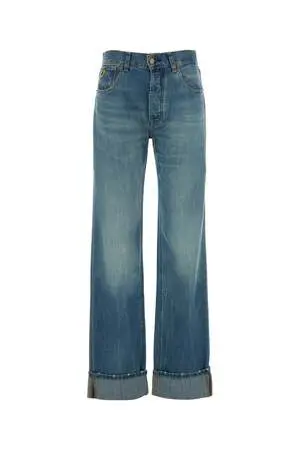 LOIS Stonewashed Pure Cotton Denim Jeans With Logo Detail