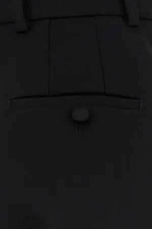 Dolce & Gabbana Wool Tailored Pleated Trousers - Black