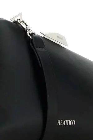 Attico Leather Clutch With Logo