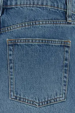 FRAME Mini Skirt With Raw Edge Hem - Blue
