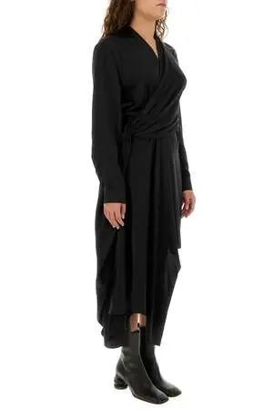 Balenciaga Pure Silk Draped Dress