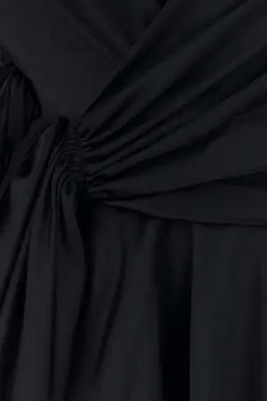 Balenciaga Pure Silk Draped Dress