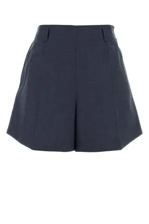 Givenchy Navy Wool Shorts - Blue