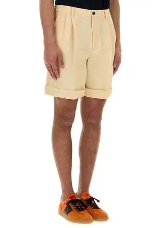 Valentino Garavani Bermuda Shorts With Inverted Pleats