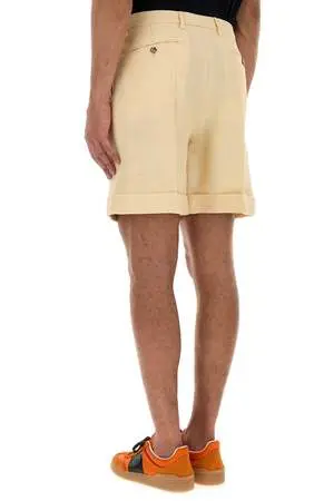 Valentino Garavani Bermuda Shorts With Inverted Pleats