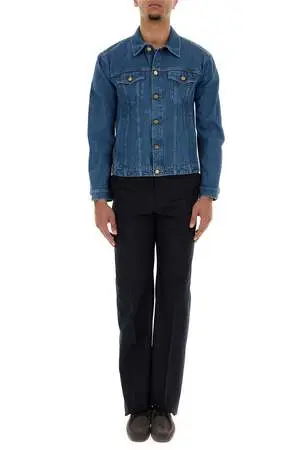 JIL SANDER Midnight Wool Tailored Pants