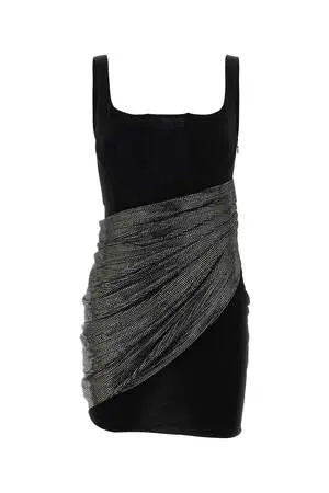 Giuseppe Di Morabito Viscose Mini Dress With Rhinestone Embellishment