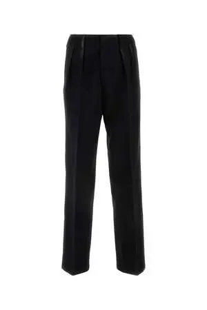 MAISON MARGIELA Wool Trousers With Contrast Stitching