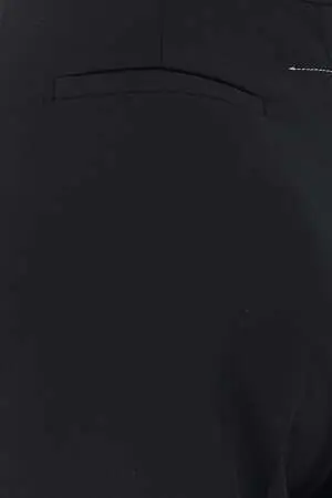 MAISON MARGIELA Stretch Polyester Blend Trousers With Silk Insert