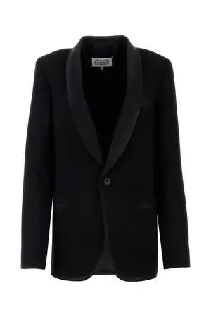 MAISON MARGIELA Gabardine Blazer - Black