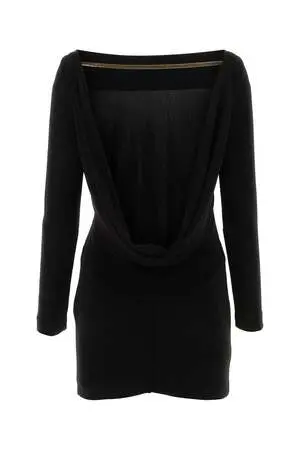 Dsquared2 Viscose Mini Dress With Jewel Embellishment