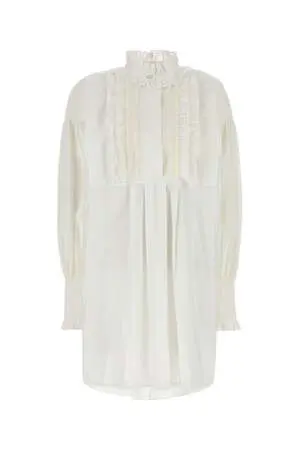 Valentino Garavani Cotton Blend Dress - White