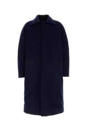 Zegna Navy Wool Coat
