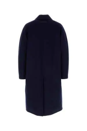 Zegna Navy Wool Coat
