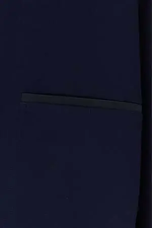 Zegna Navy Wool Coat