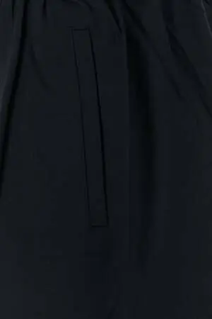 BODE Viscose Mathilde Wide-leg Trousers With Embroidered Hem - Black