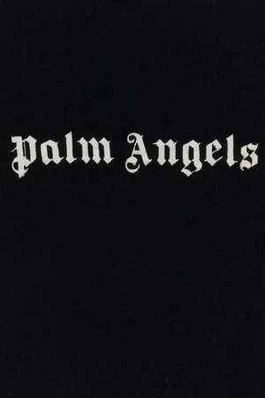 Palm Angels Stretch Wool Blend Sweater With Contrast Logo