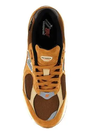 NEW BALANCE 2002r Suede And Mesh Sneakers - Light Brown