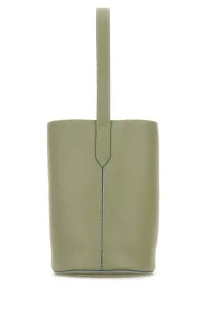 J & M DAVIDSON Sage Leather Quiver Nano Bucket Bag - Green