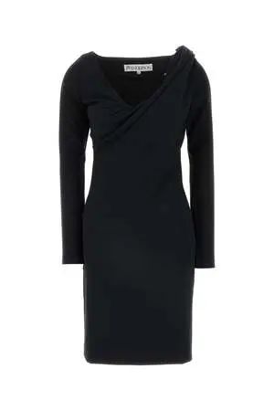 JW Anderson Stretch Polyester Blend V-neck Dress