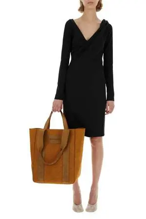 JW Anderson Stretch Polyester Blend V-neck Dress